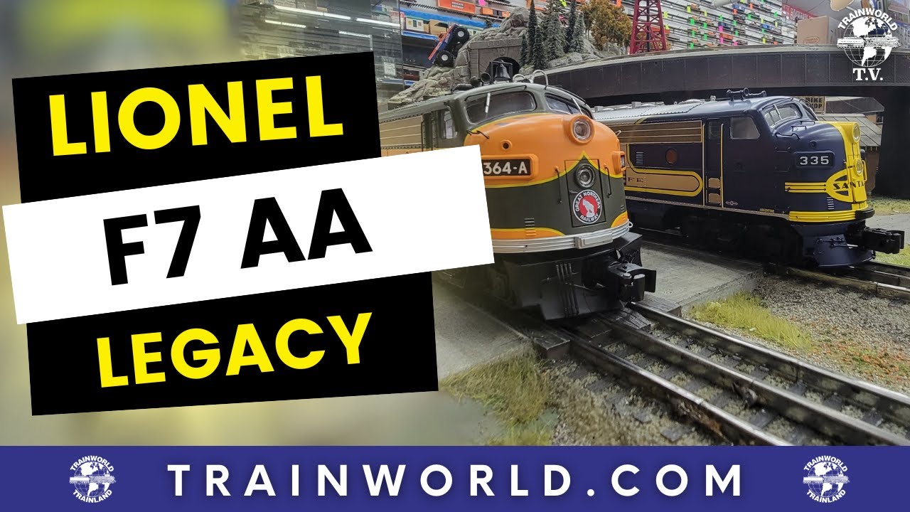 Lionel Legacy O Scale F7 AA Units - YouTube
