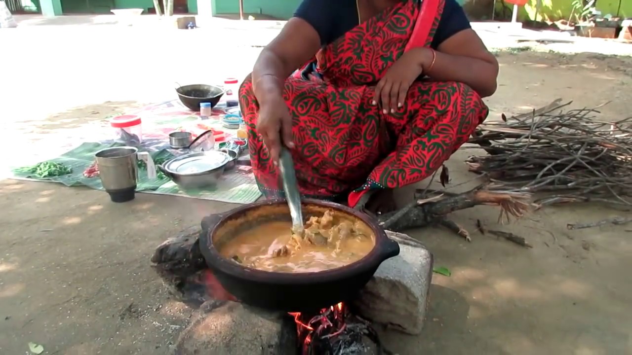 Cooking MUTTON TWO Varieties ( CURRY AND FRY ) in My Village | VILLAGE ...