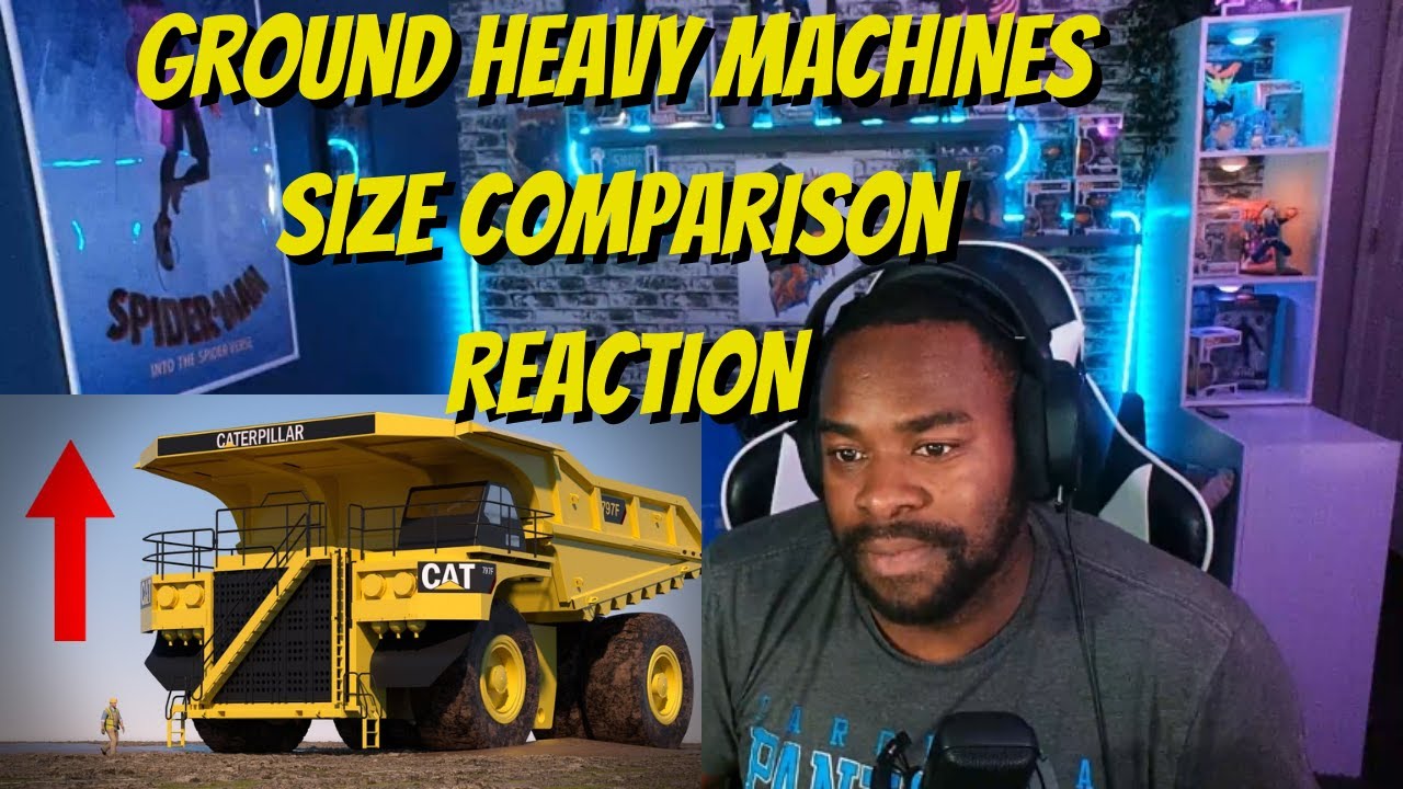 Ground HEAVY MACHINES Size Comparison REACTION - YouTube