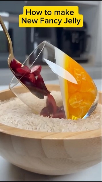 how to make new fancy jelly#food #jelly - YouTube