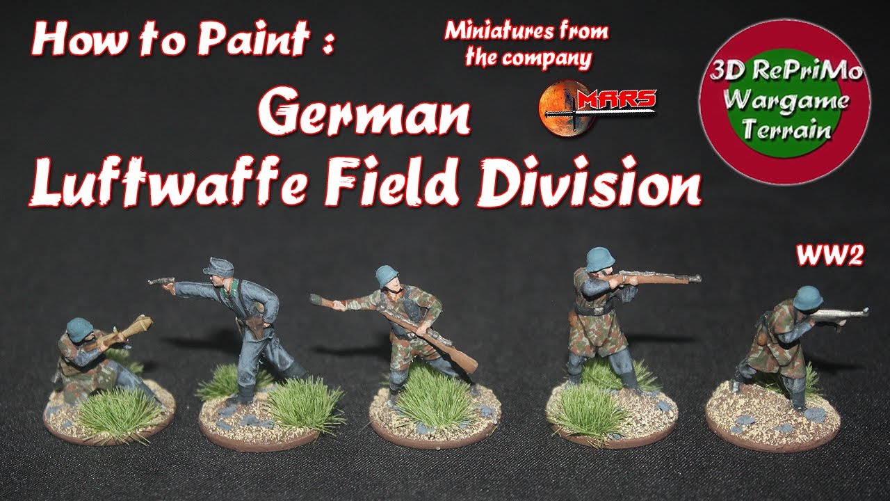 Tutorial:How to Paint 1/72 German Luftwaffe Field Division/Painting Guide/Deutsche Felddivision ...