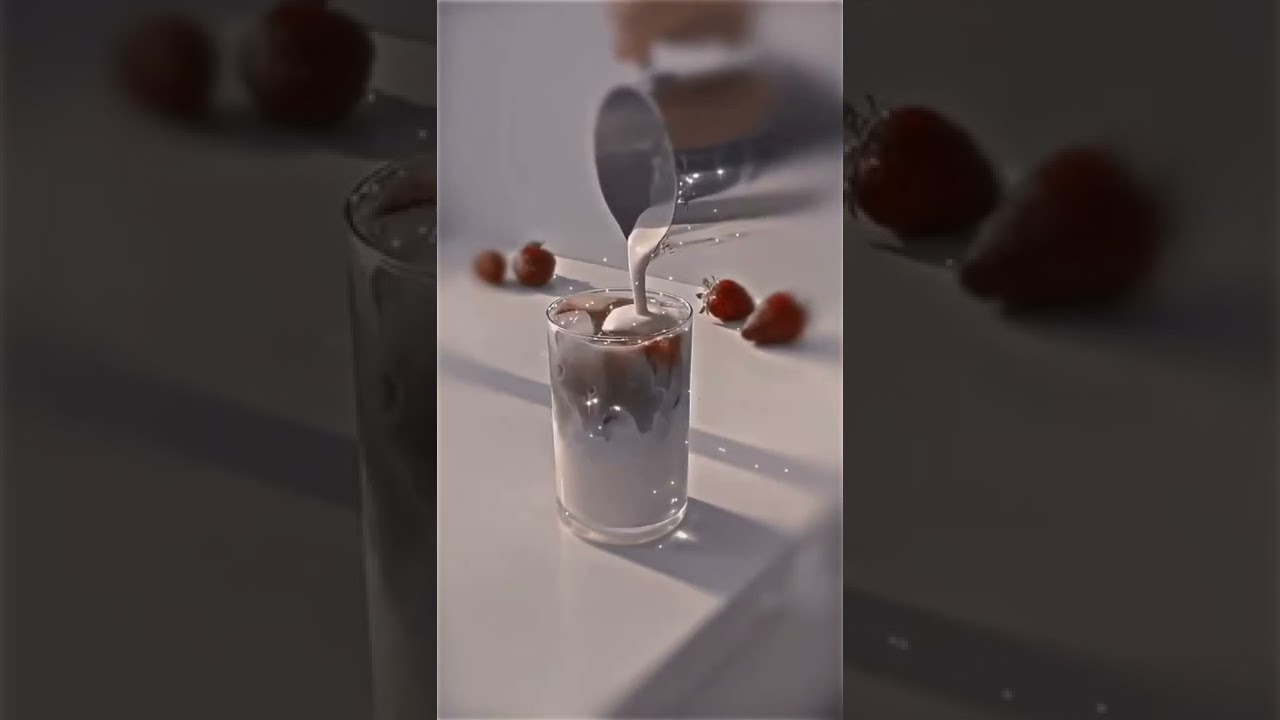 Aesthetic Ice Milkshake Recipe ~Cold drink recipe~ Aesthetic Drink# ...