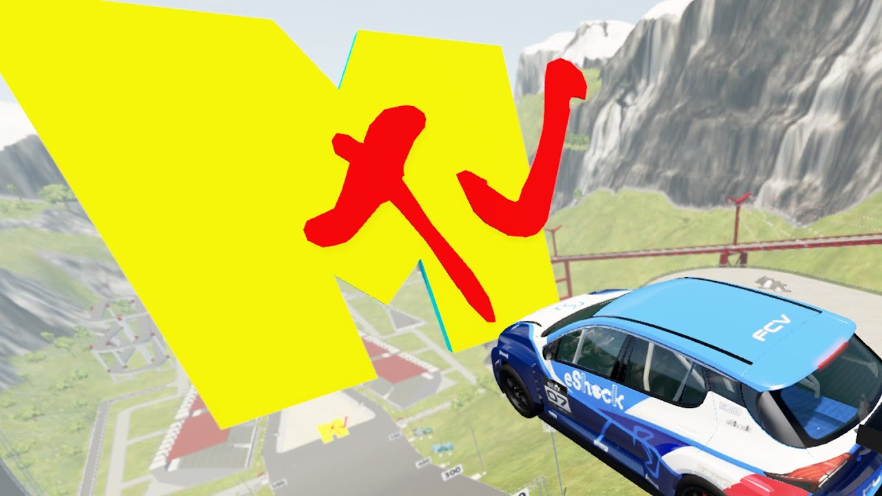Car Fly Through MTV Logo- Beamning Drive - YouTube