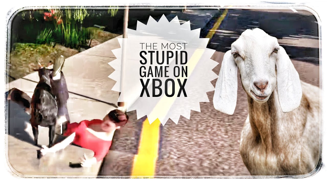 The MOST STUPID Game on Xbox! Goat Simulator?!!! - YouTube