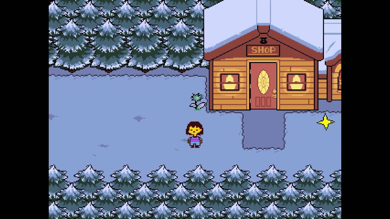 Undertale: Missing Snowdin sign in genocide run - YouTube