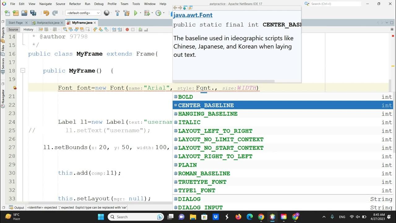 Exploring AWT Components - YouTube