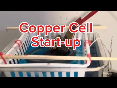 Copper Refining Cell Start Up - YouTube