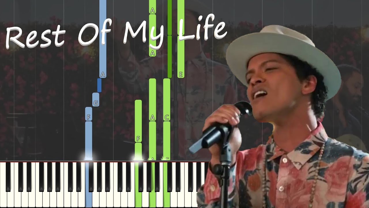 Bruno Mars - Rest Of My Life Piano/Karaoke *FREE SHEET MUSIC IN DESC ...