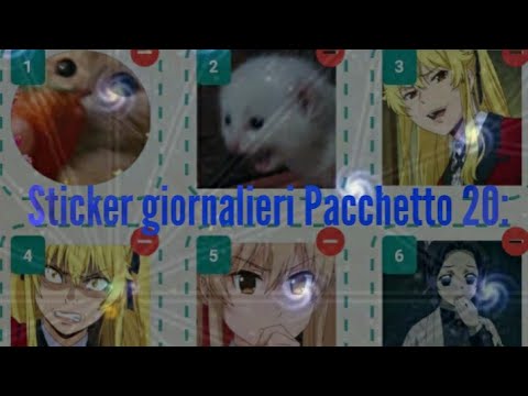 Sticker giornalieri Pacchetto 20: