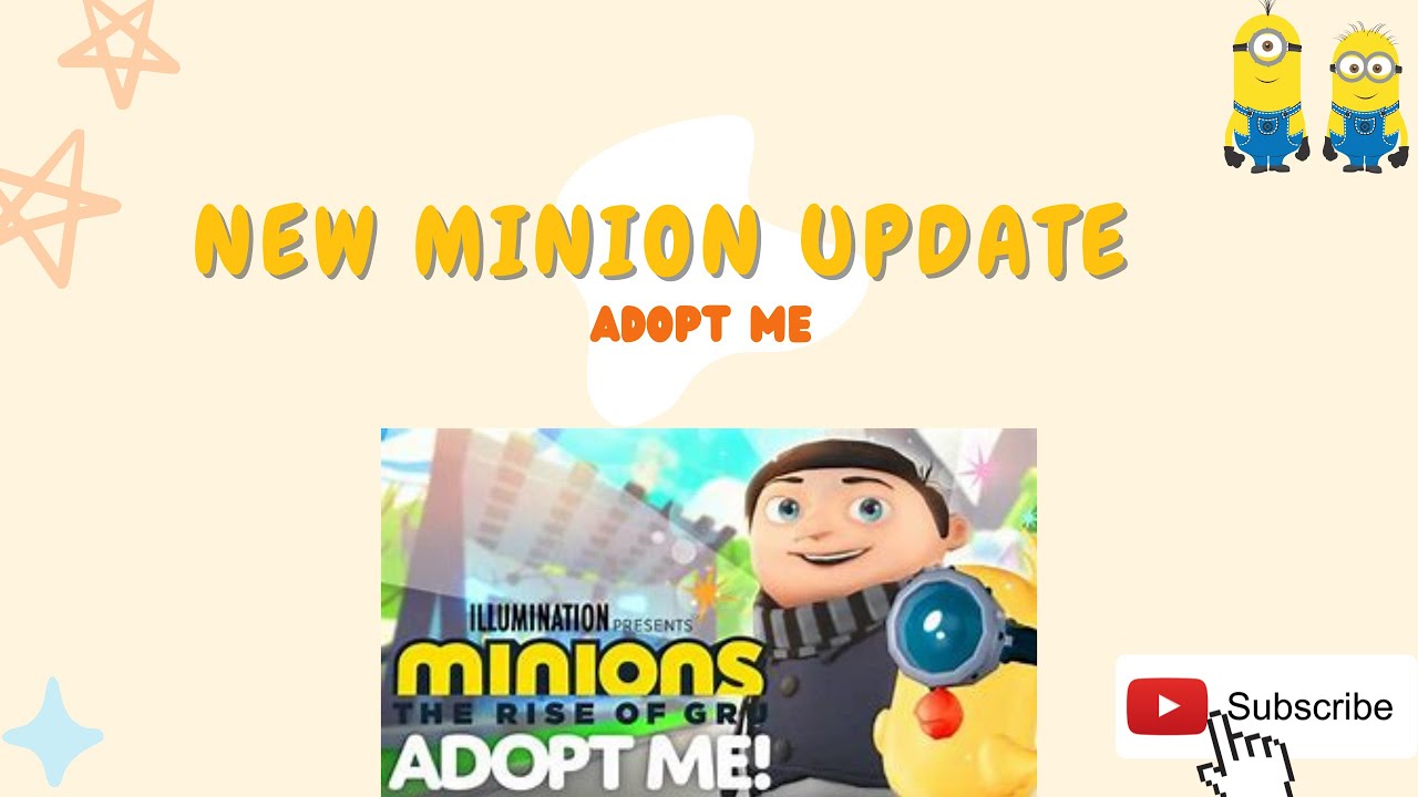 Adopt Me NEW Minion Pet Update!!. * NEW Minion Update * (Special Video ...