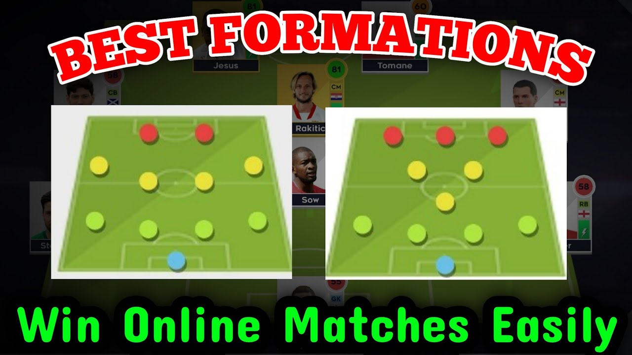 Top 3 Formations for Online matches in DLS 2021 - YouTube