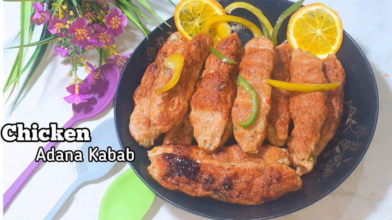 Turkish Adana Kabab|Chicken Adana Kabab Recipe - YouTube