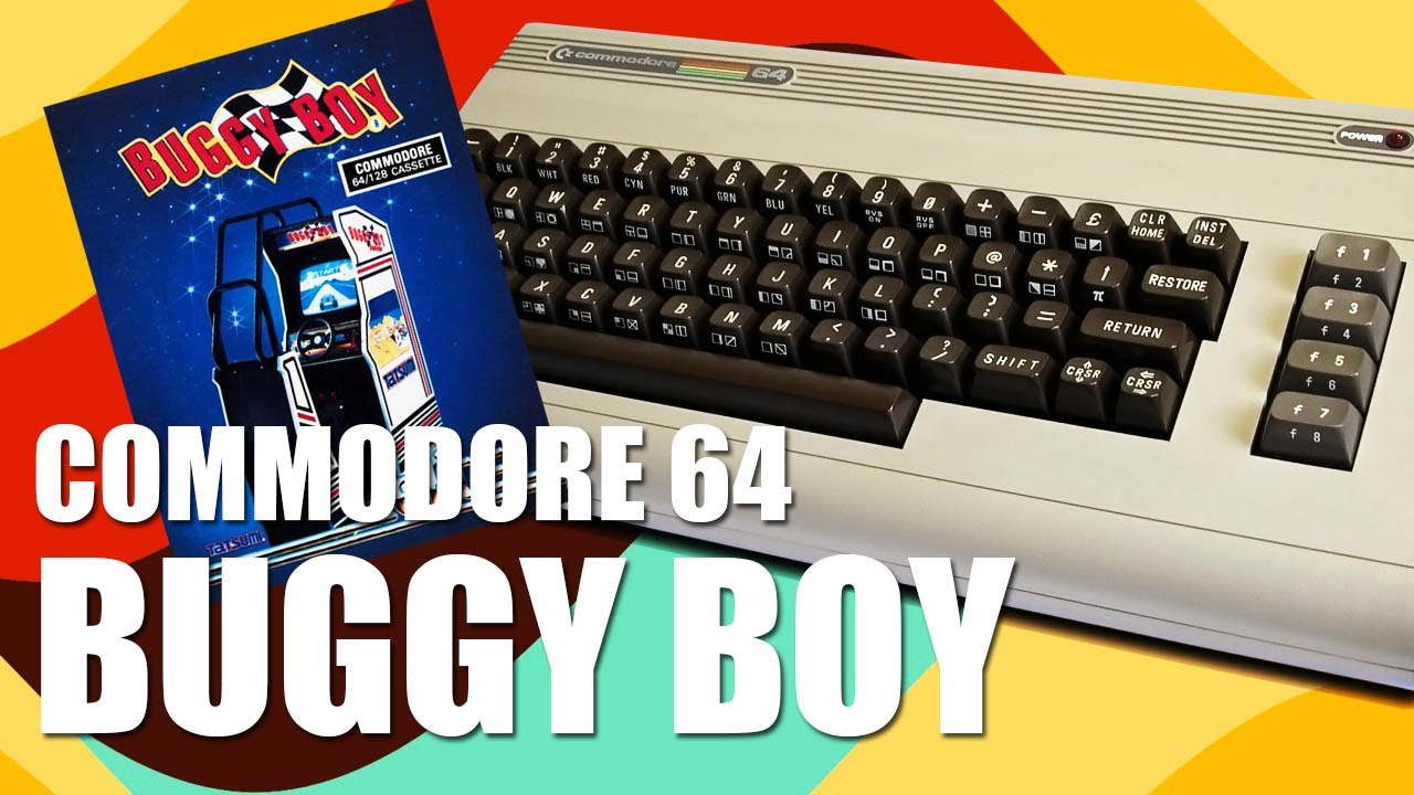 Buggy Boy (1985) - Commodore 64, Quick Play "Offroad" level - YouTube