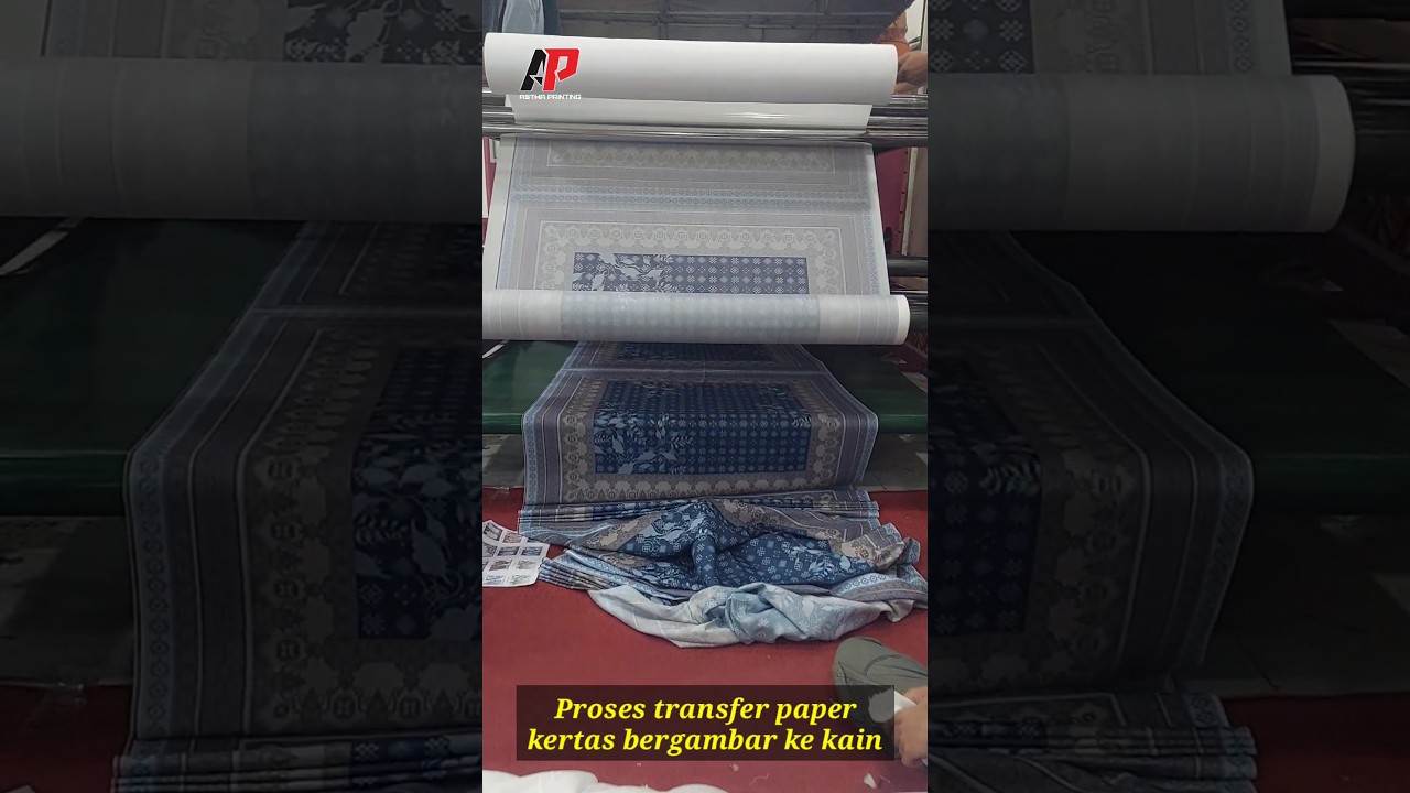 JASA PRINTING SUBLIM || PROSES TRANSFER GAMBAR KE KAIN - YouTube