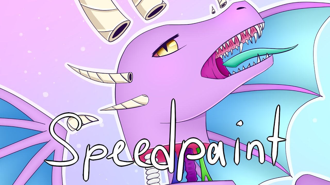 Speedpaint - Halloween Dragon - YouTube