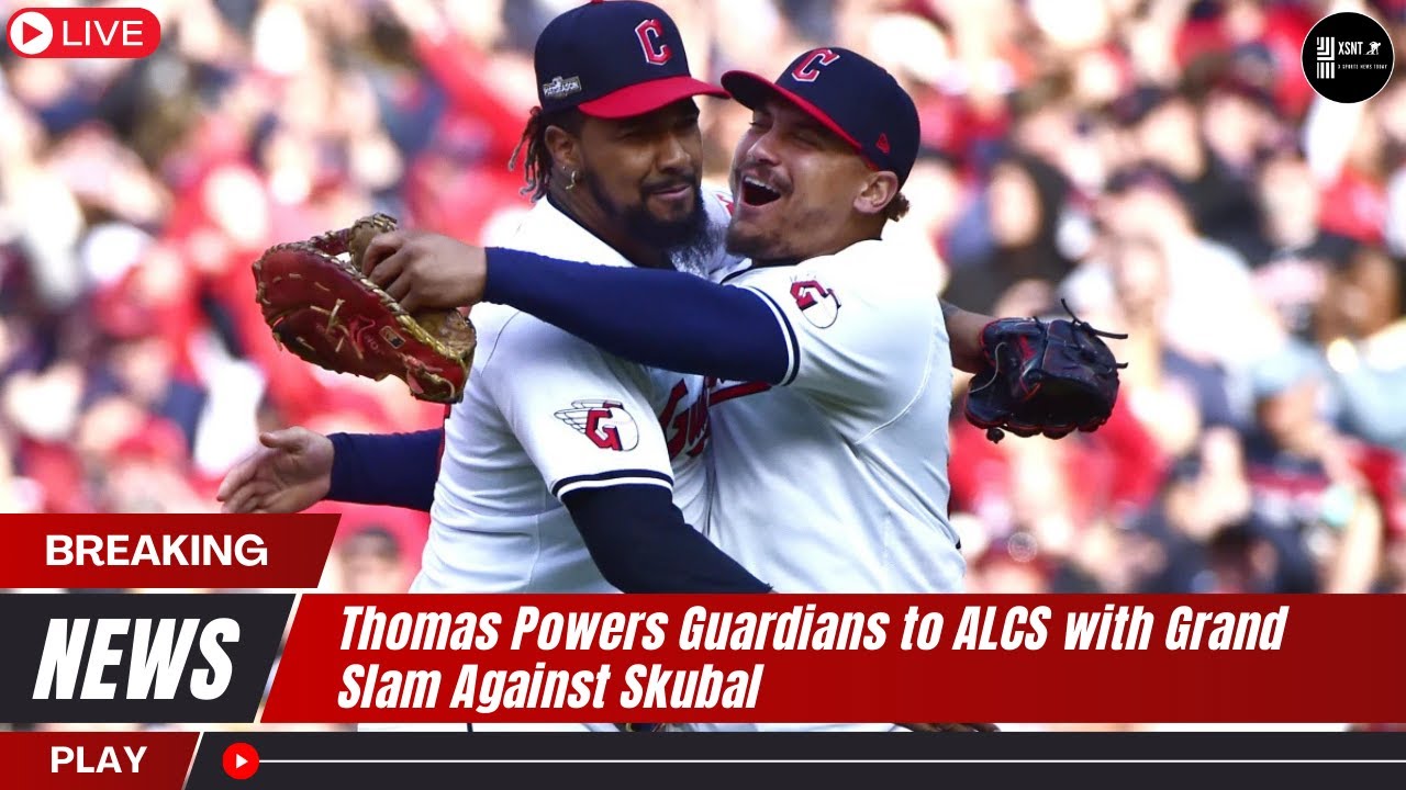 Thomas Powers Guardians to ALCS with Grand Slam Against Skubal - YouTube