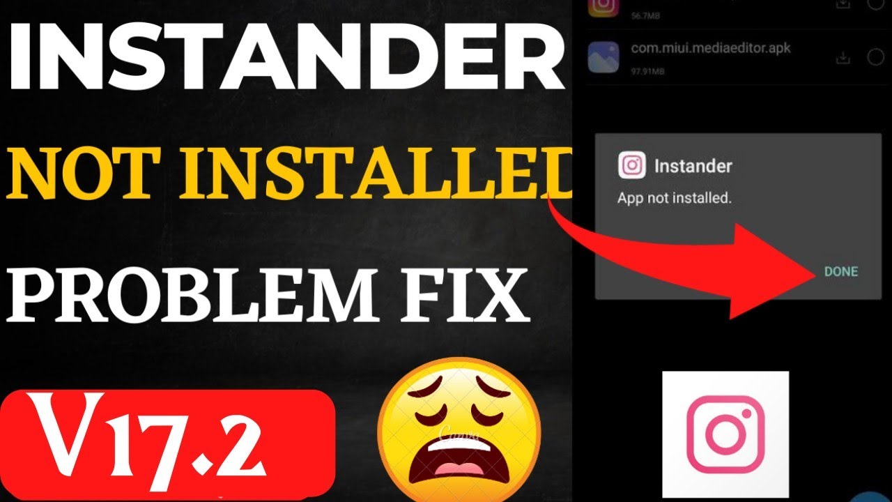 Instander Apk not installed problem | App not installed Android fix! instander problem! shadab ...