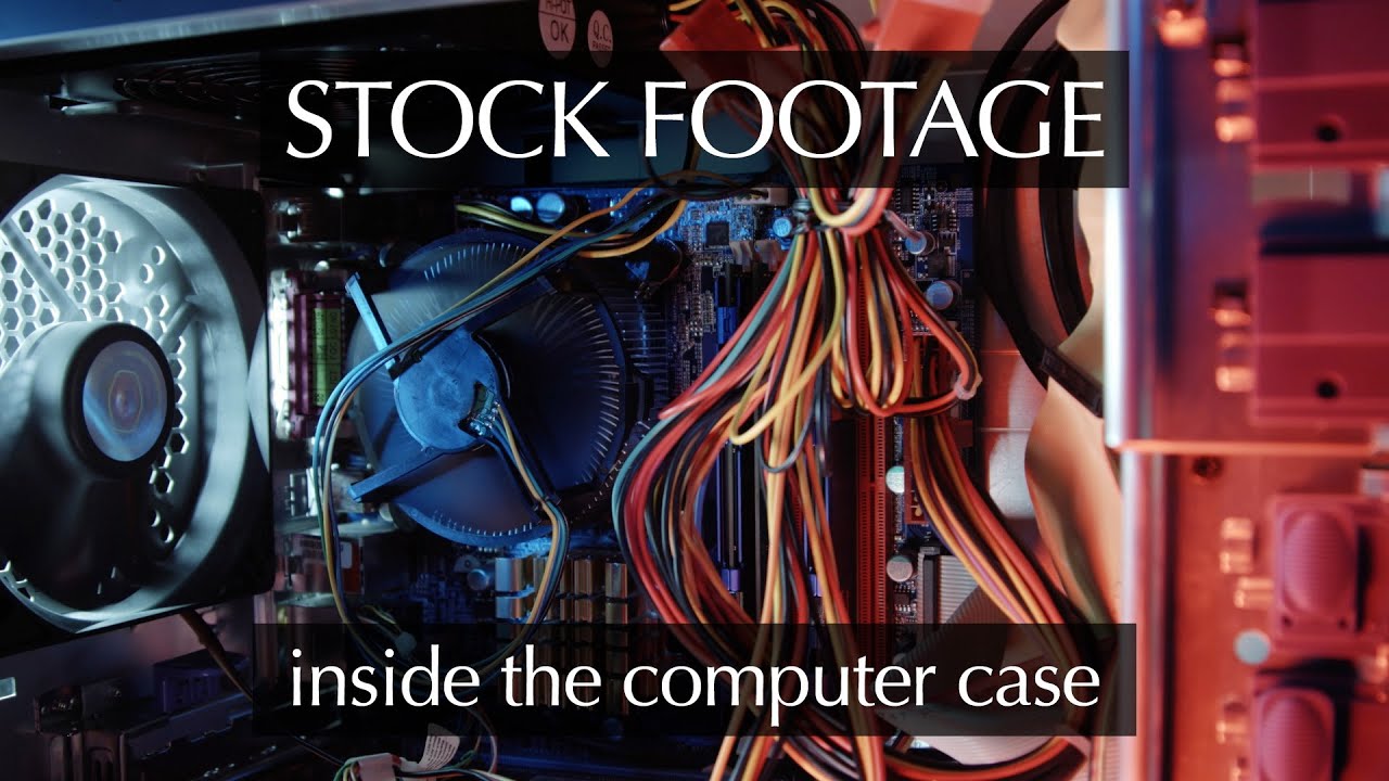 Inside Computer Case / HD Stock Footage Screener - YouTube