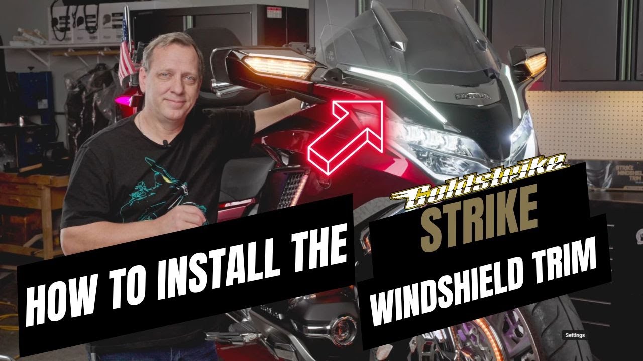 Strike Windshield Trim Installation | Honda Gold Wings | Goldstrike ...