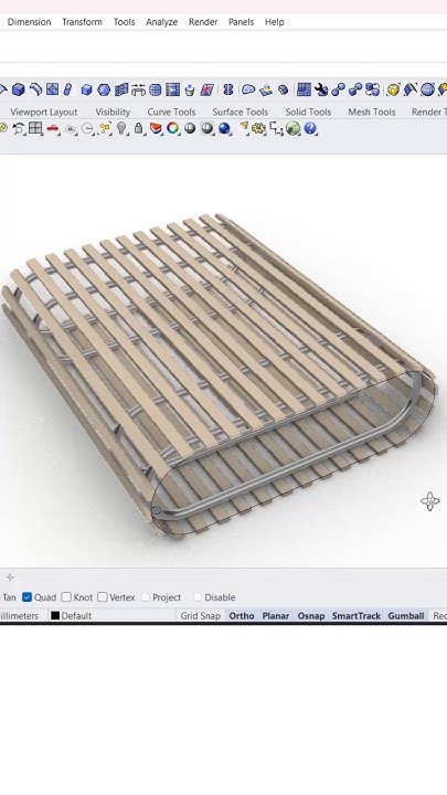 how to array along curve #rhinotutorial #design #howtodraweasy # ...