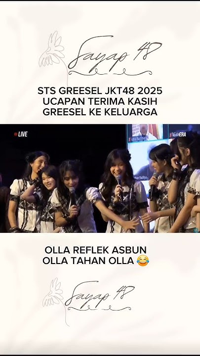 OLLA TAHAN OLLA 🤣 | OLLA REFLEK ASBUN ABANG 🥰 #jkt48 #ollajkt48 #greeseljkt48 - YouTube