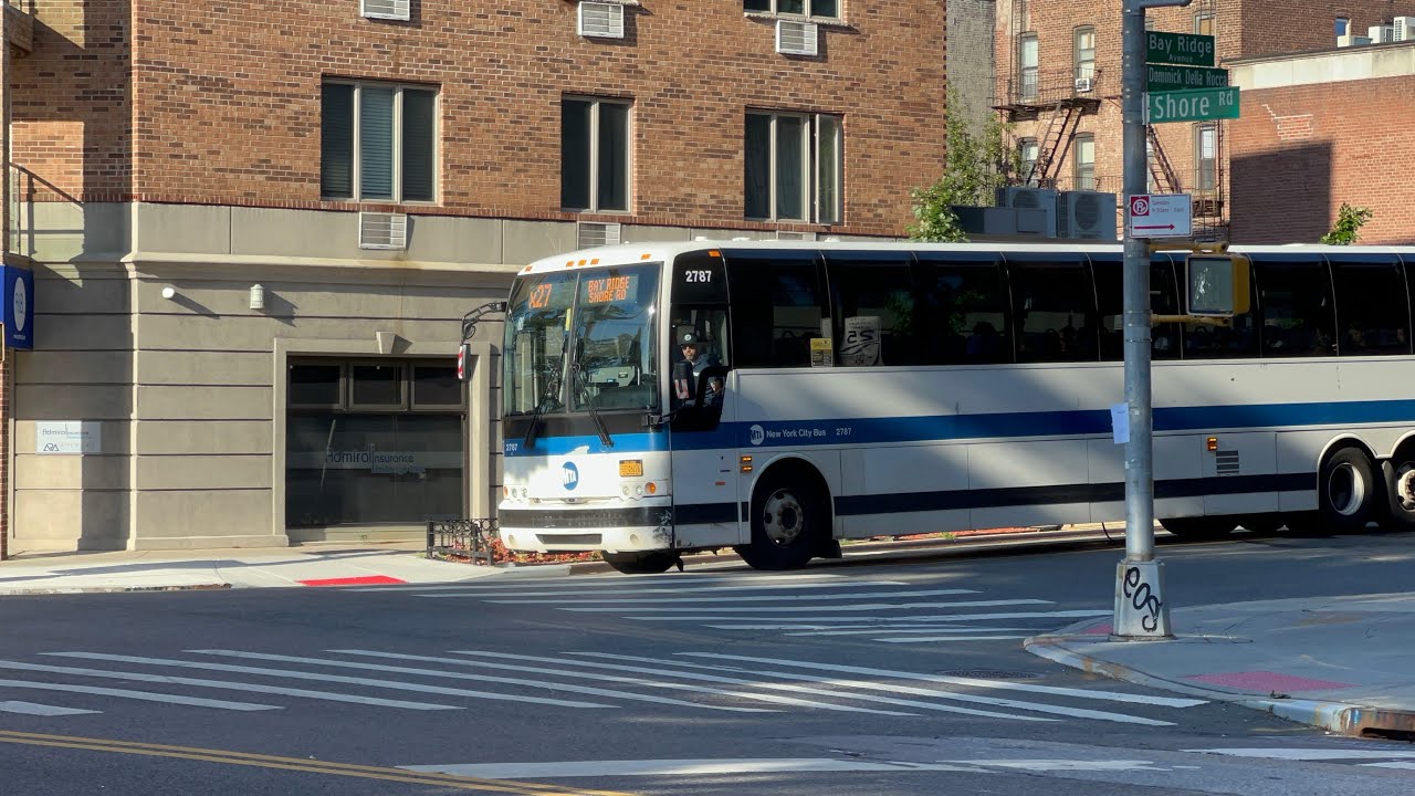MTA New York City Bus 2014-16 Prevost X3-45 Commuter 2787 on Route x27 ...