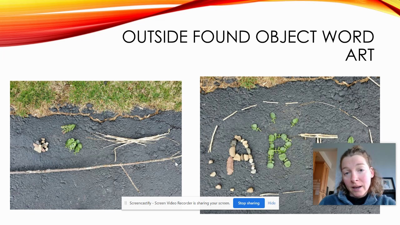 Word Art Week! Indoor and Outdoor Found Object Word Art - YouTube