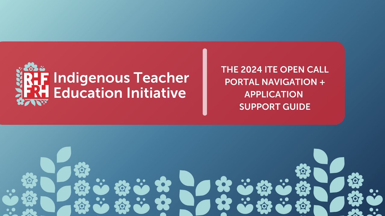 The ITE 2024 Open Call - Portal Navigation + Application Support - YouTube