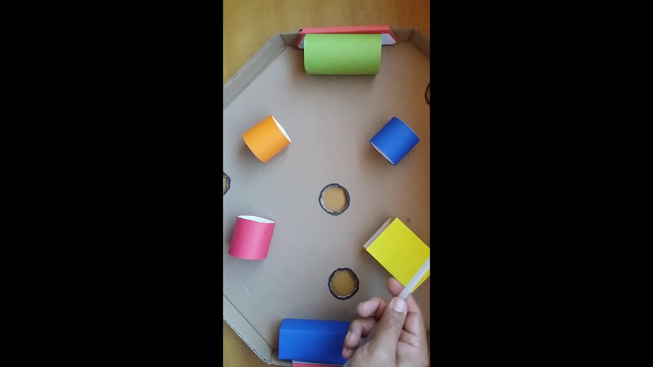 LABIRINTO - BRINQUEDO RECICLADO COM CAIXA DE PIZZA. - YouTube