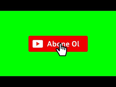 ABONE OL BUTONU 2K 1440p 1080p TIKLAMA ANİMASYONU YEŞİL EKRAN