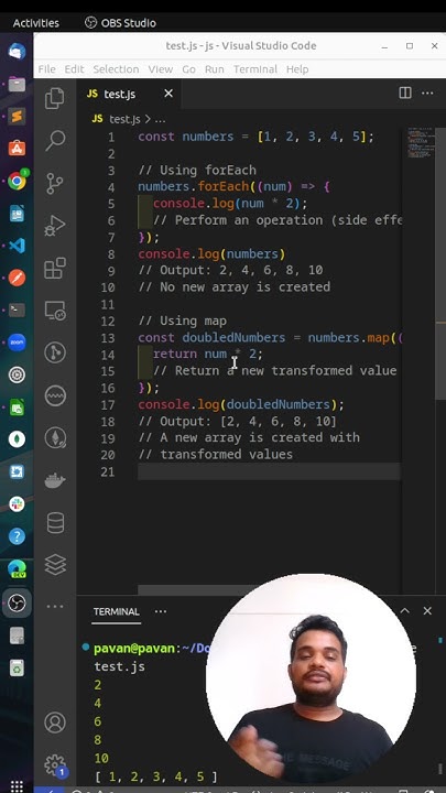 Difference Between Foreach And Map Function Of Array In Js Youtube