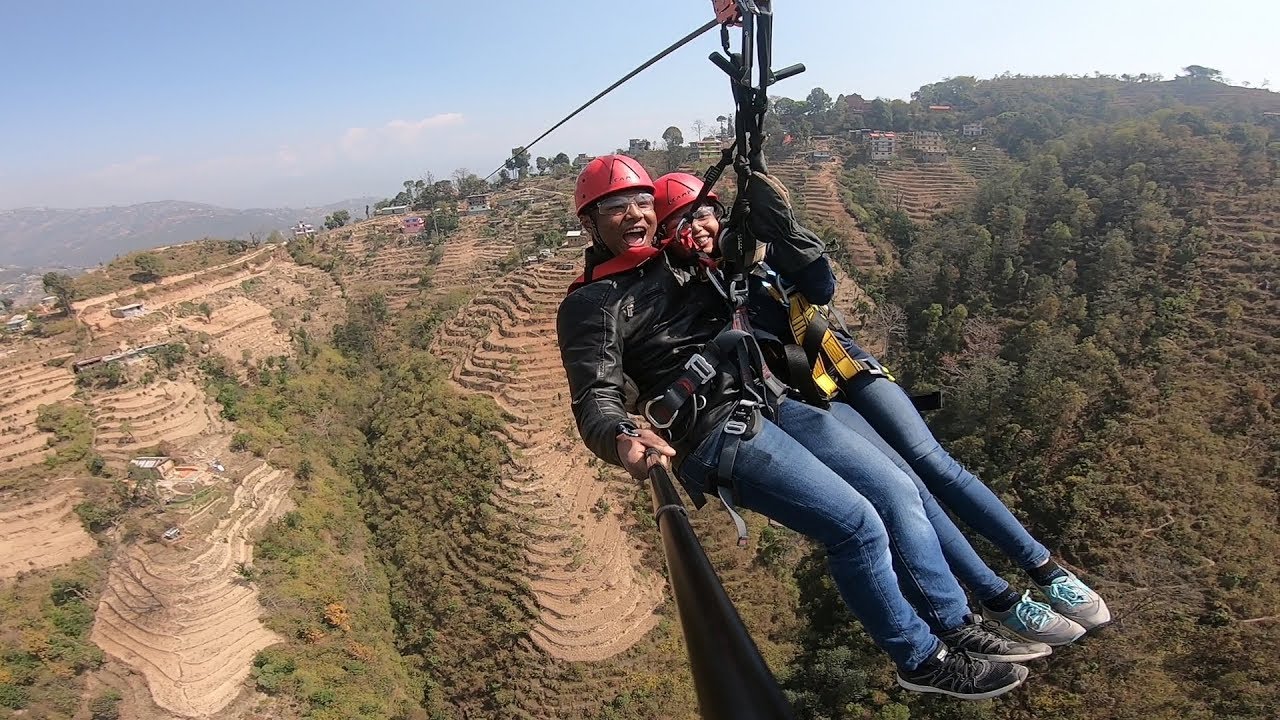 Zipline at Dhulikhel - YouTube