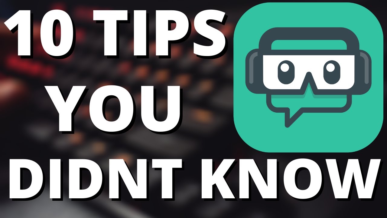 10 Streamlabs Obs Tips And Tricks For Beginners 5 Minutes Youtube