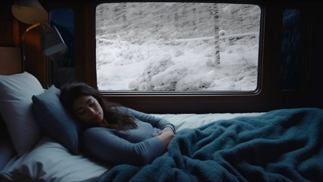 Winter Storm Ambience & Blowing Snow - Snow Storm Relax Sounds & Wind ...