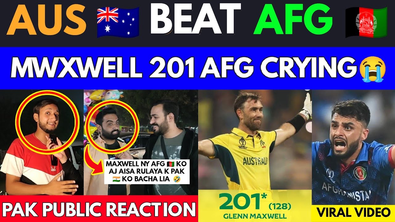AUSTRALIA BEAT AFGHANISTAN | AUS VS AFG | MAXWELL CREATE HISTORY 201 ...
