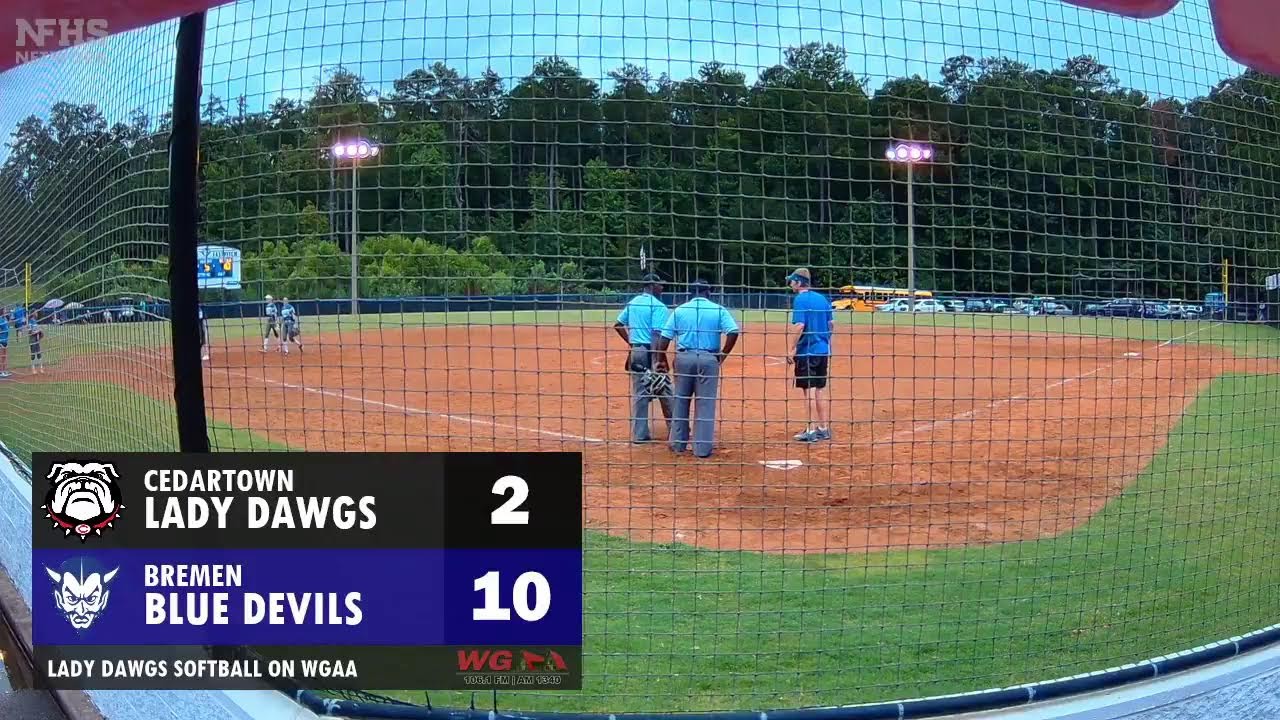 SOFTBALL: Cedartown Lady Dawgs at Bremen Blue Devils Part 2 - YouTube