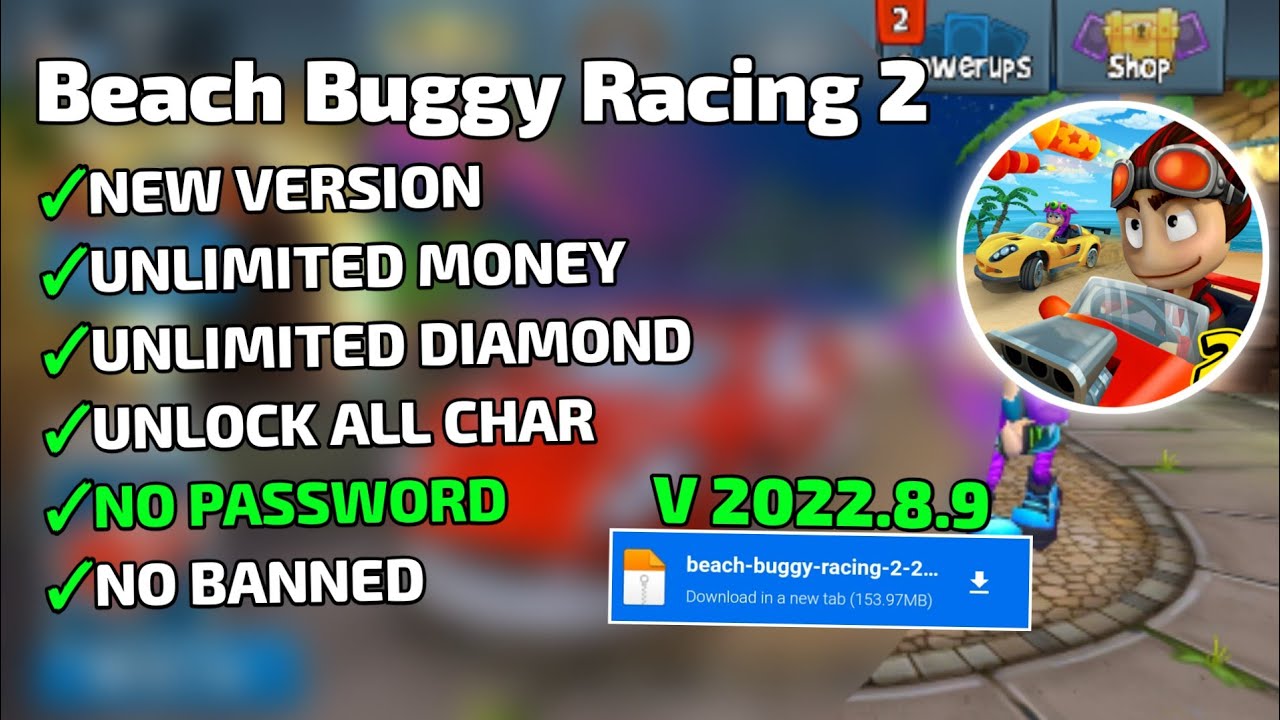 Download Beach Buggy Racing 2 (MOD, Unlimited Money) 2022.08.09 free on ...