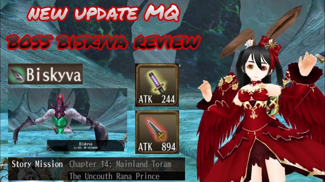 toram online - new update main quest boss biskyva & mini boss medusa ...