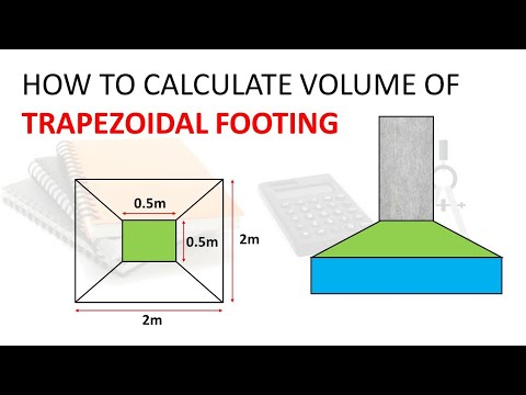 How To Calculate Volume of Trapezoidal Footing | in hindi🔥🔥🔥🔥 - YouTube