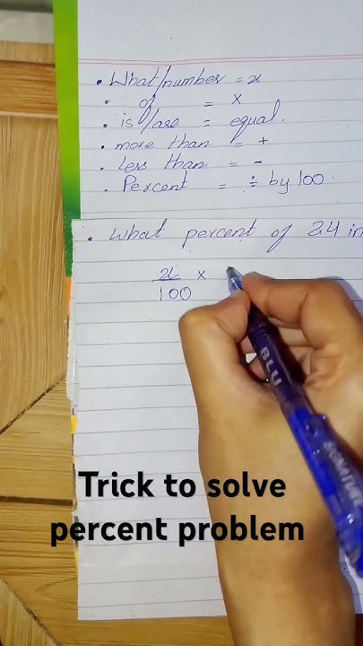 Trick to solve percent problem #youtubeshorts #maths - YouTube