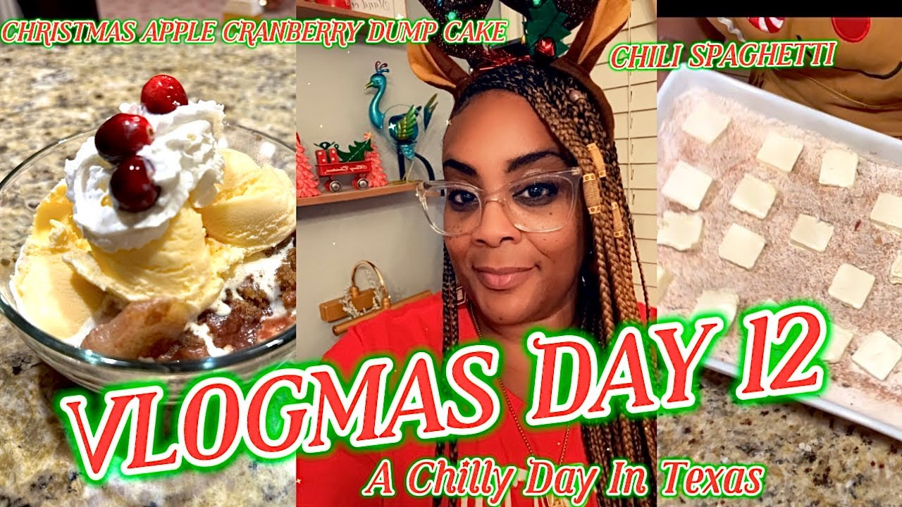 VLOGMAS DAY 12: A CHILLY DAY IN TX• COOKING CHILI SPAGHETTI•CHRISTMAS ...