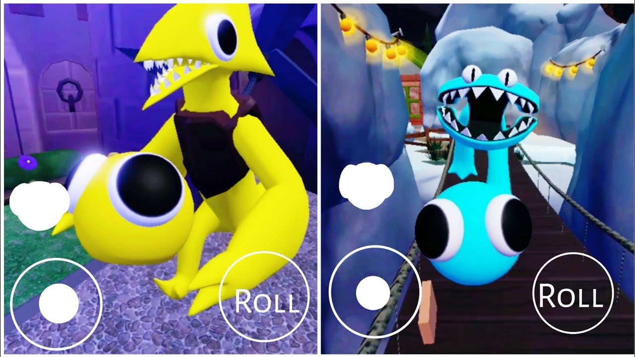 Playing As Cyan Lookies And Yellow Lookies In Rainbow Friends 2 Full ...