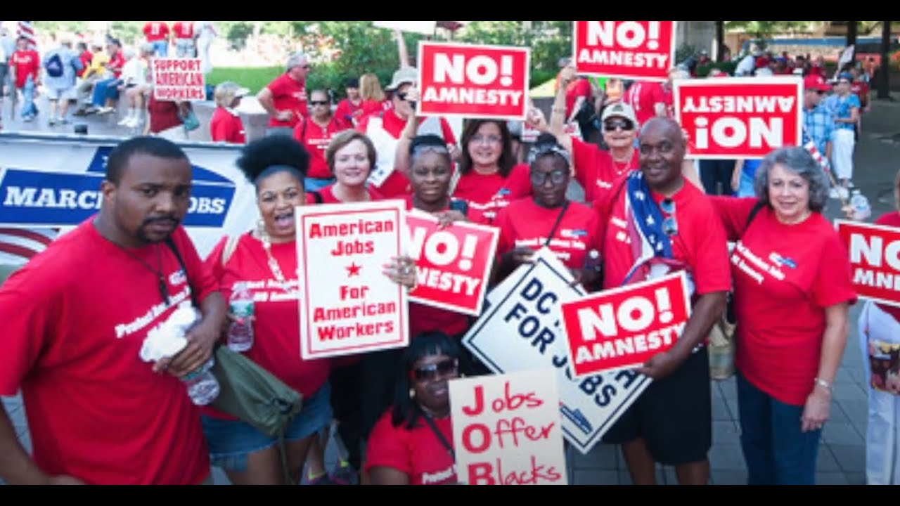 DC March For Jobs - Rally Against Amnesty - YouTube