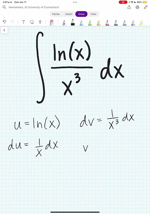 Integral of ln(x)/x^3dx #math #calculus #integrationbyparts #integral ...