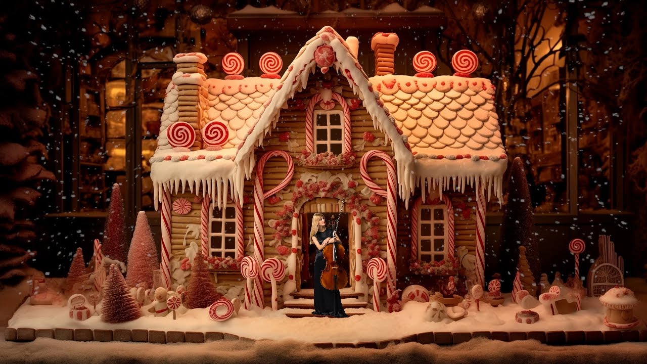 Christmas CELLO Carols 🎁Nostalgic Songs & Gingerbread House - YouTube