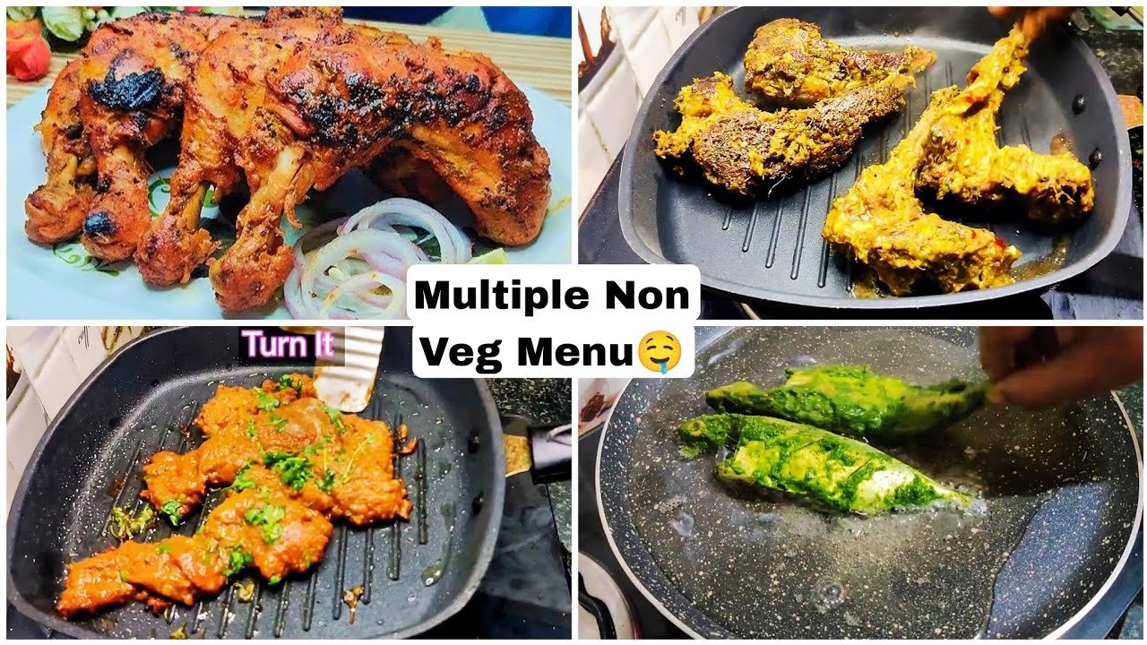 Multiple Non Veg Menu Platter 🤤 | #chicken #mutton #beaf #fish #fry # ...