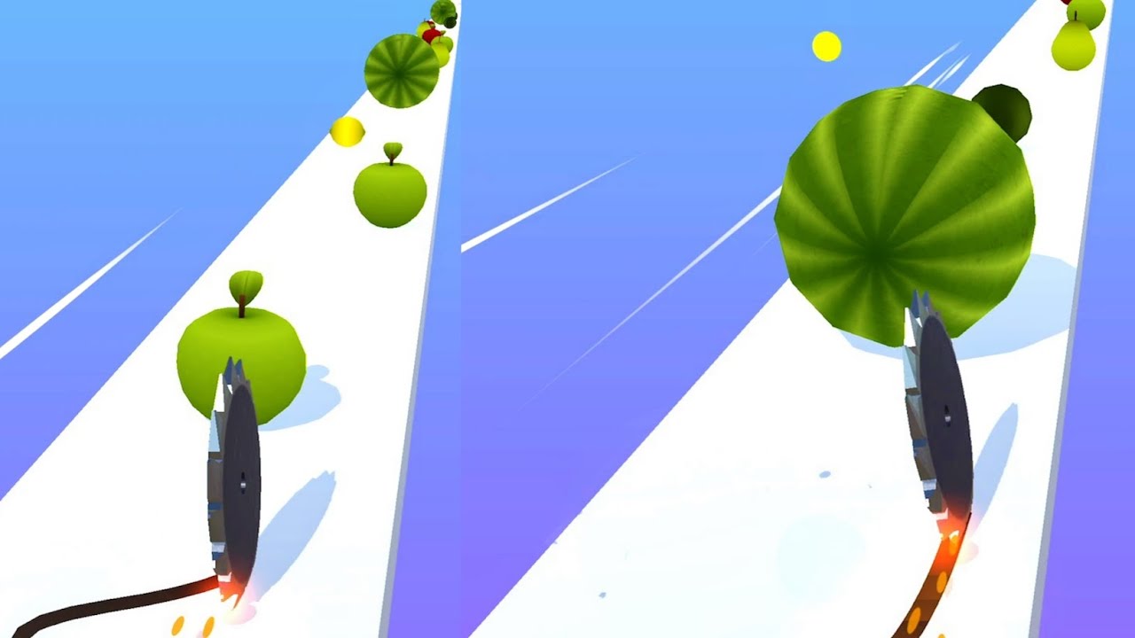 Saw Runner! Very relaxing ASMR slicing gameplay video - YouTube