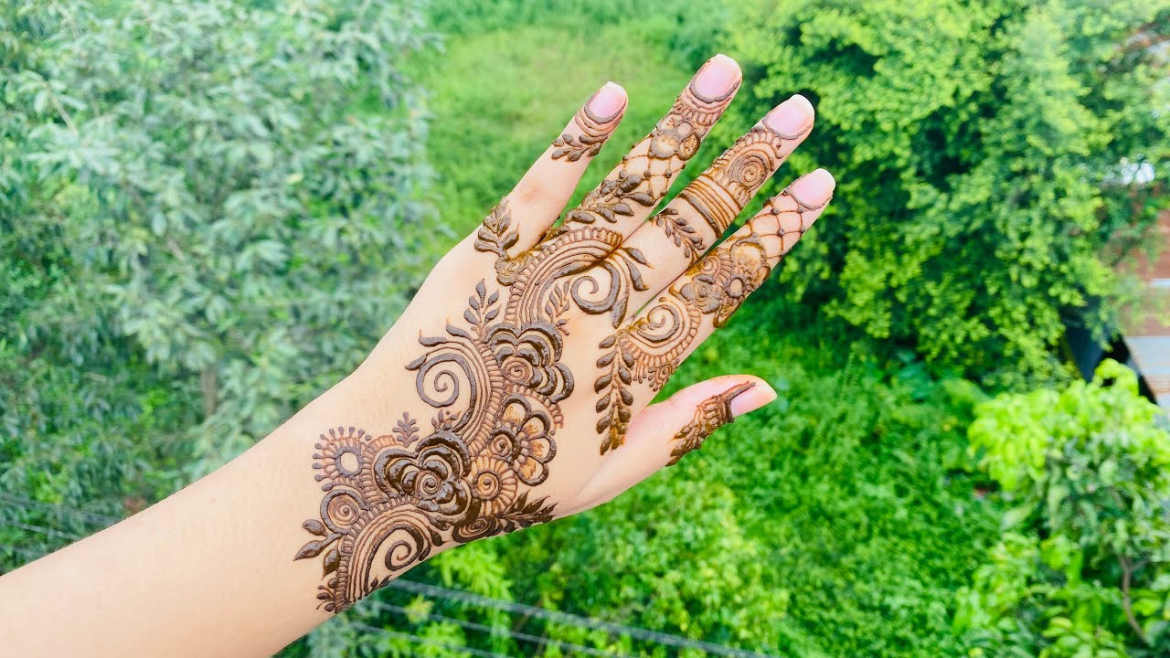 Simple henna tutorial - YouTube