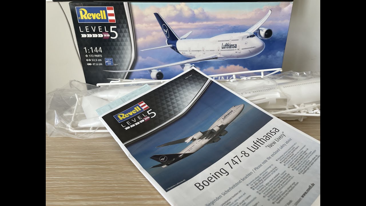 Boeing 747-8 / Revell / 1:144 Scale / Unboxing / Assembly Process / How ...