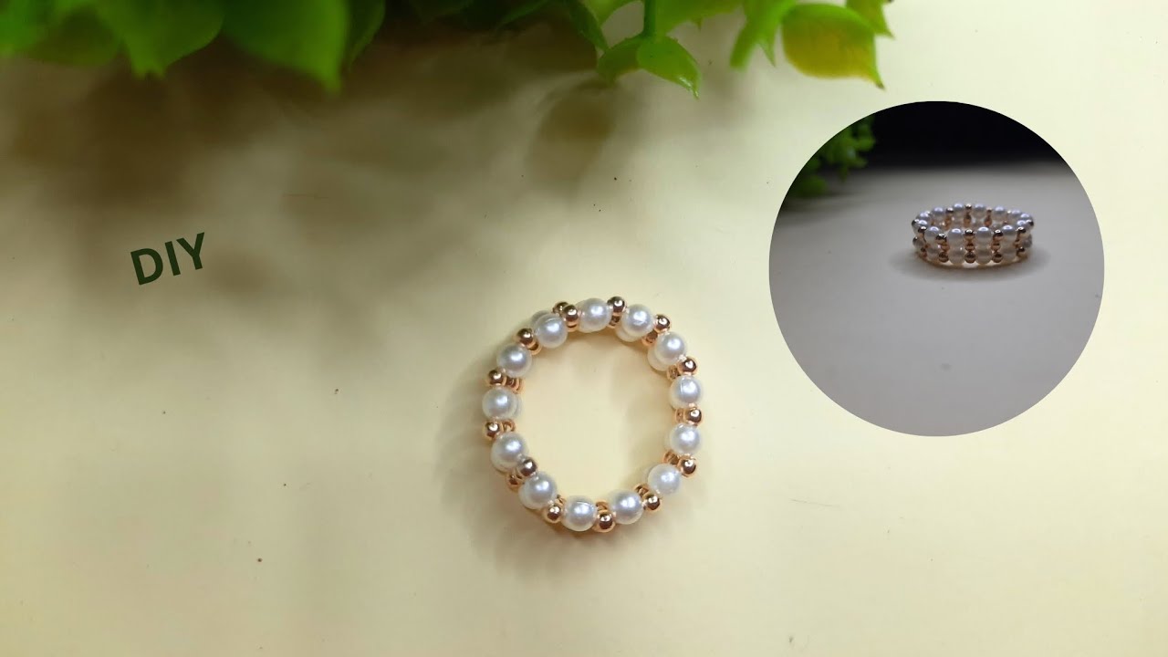 beading jewelry for beginners.how to make beaded ring very easy and ...